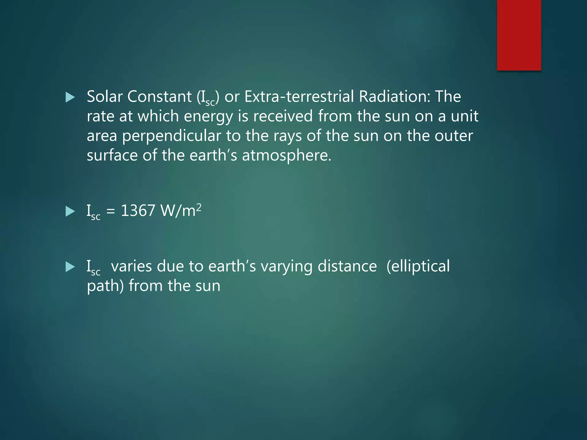 basics of solar energy | PPTX