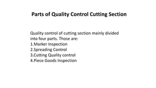 Presentation on Garments Cutting | PPTX