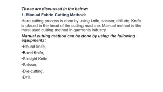 Presentation on Garments Cutting | PPTX
