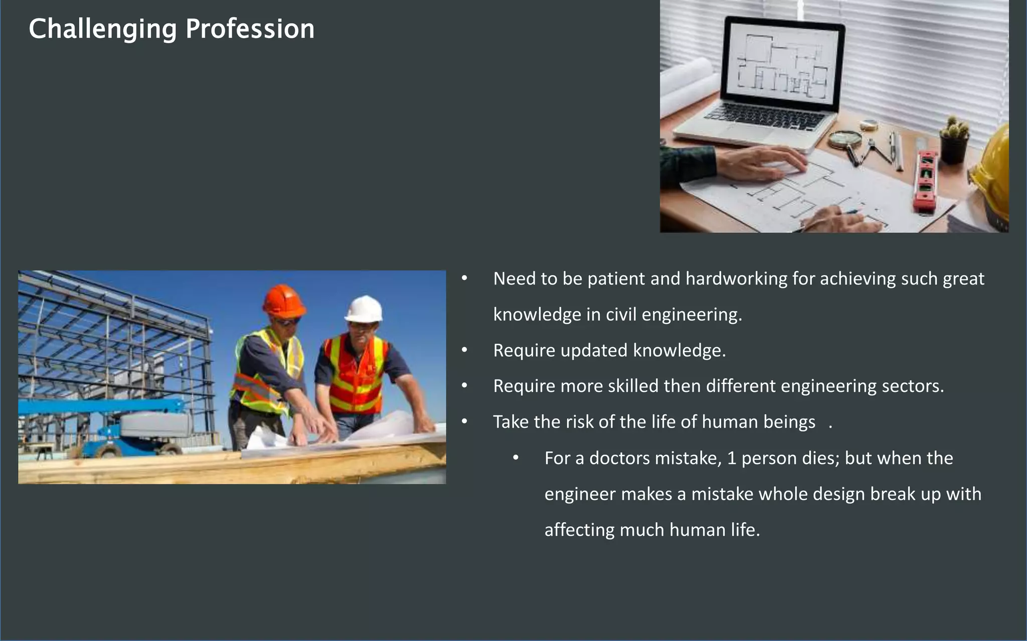 My Reasons to Be a Civil Engineer | PPT