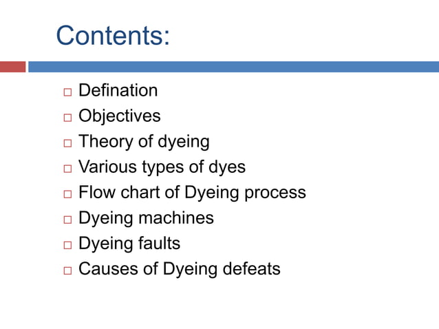 Presentation on Dyeing | PPTX | Needlework | Arts and Crafts