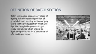 Presentation on Batch Section | PPTX