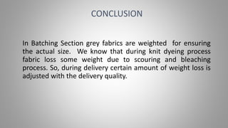 Presentation on Batch Section | PPTX