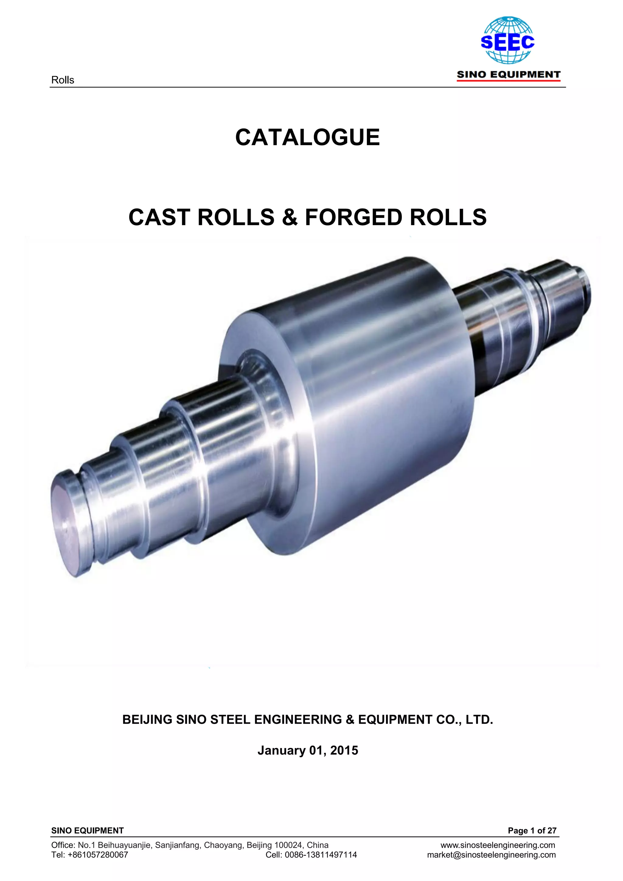 Cast Roll forged roll | PDF