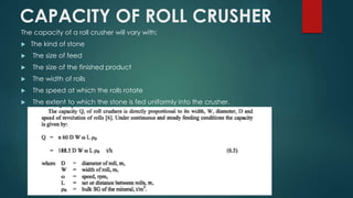 Roll crushers | PPTX