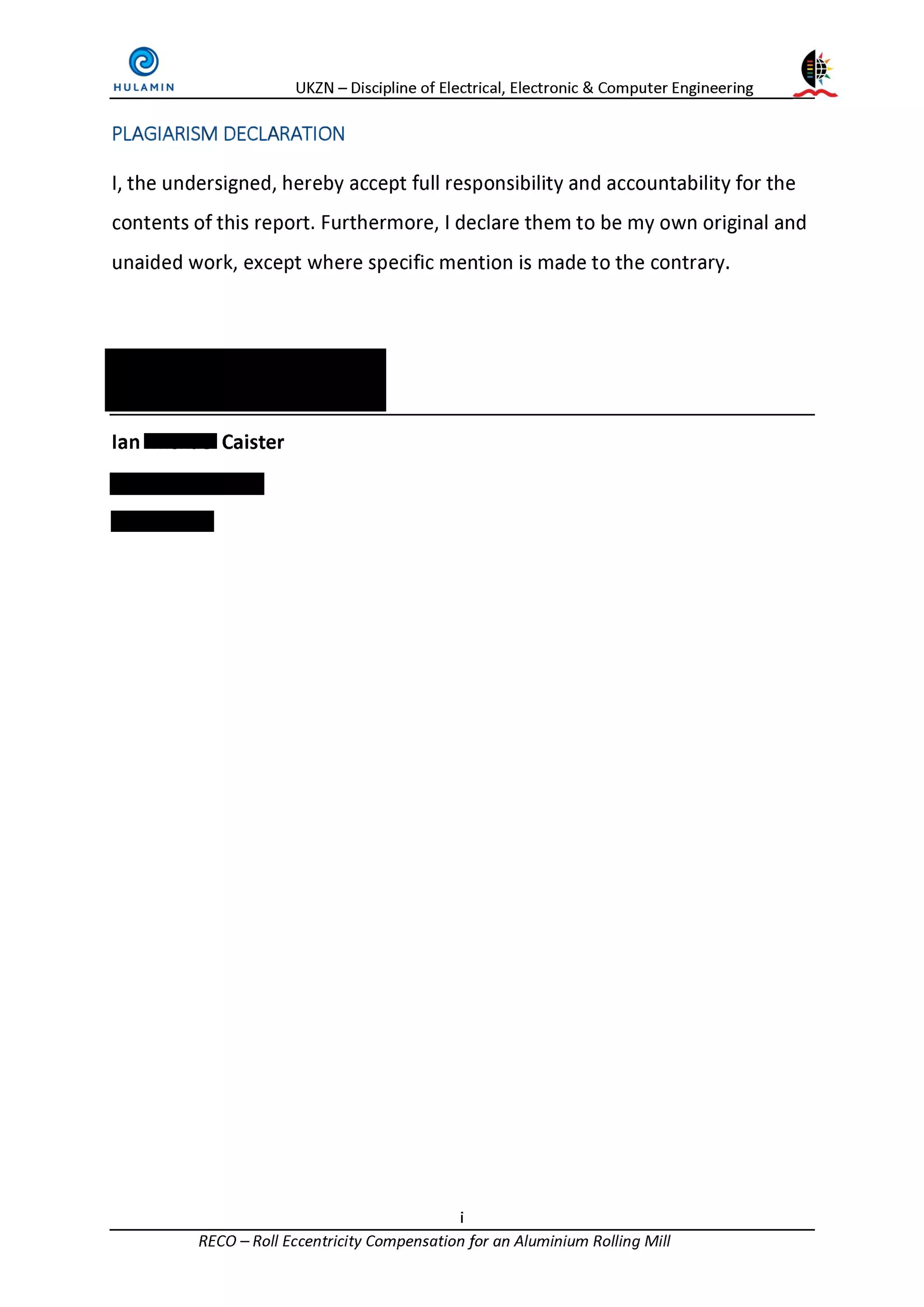 Roll eccentricity compensation system for an aluminium rolling mill | PDF