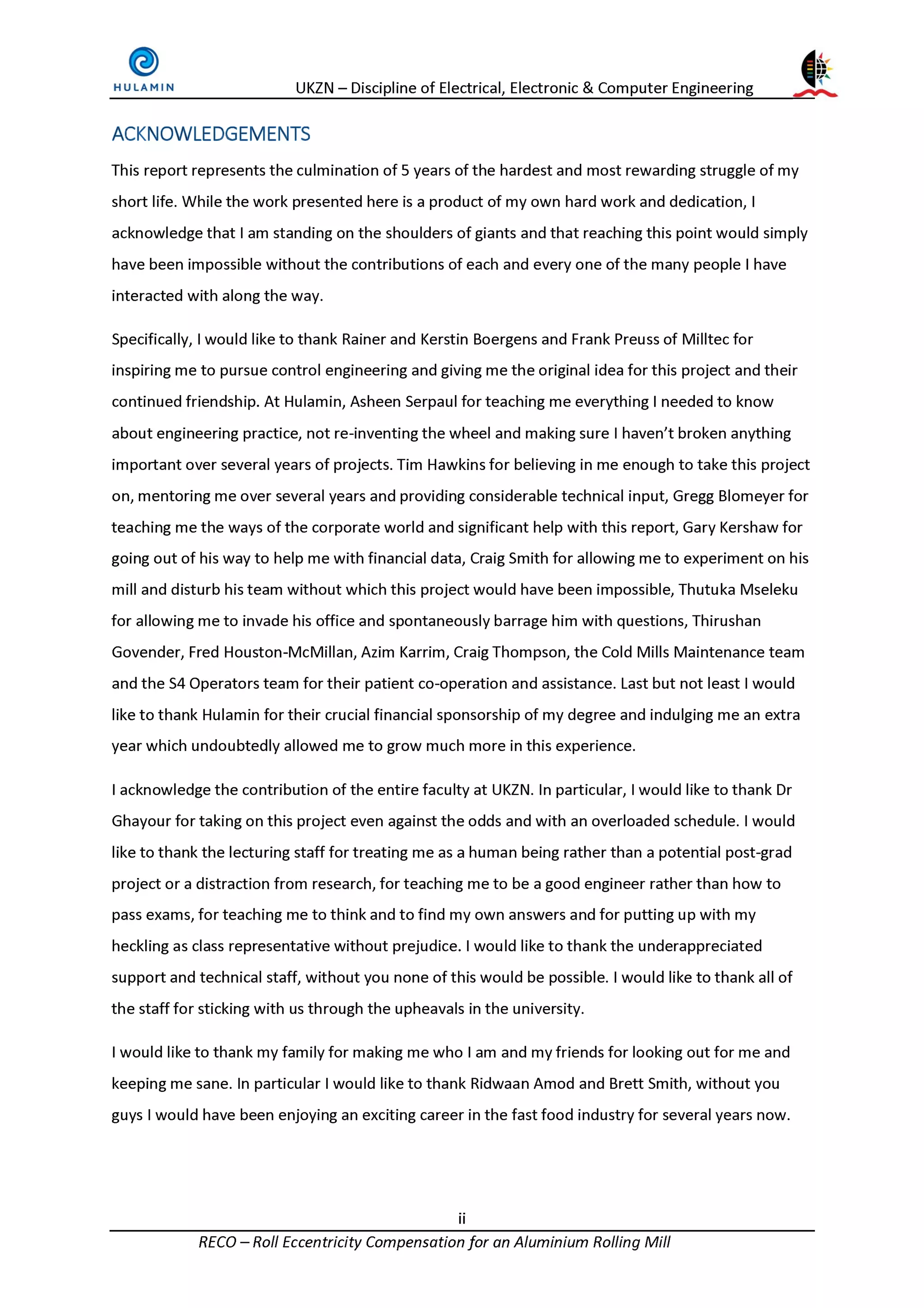 Roll eccentricity compensation system for an aluminium rolling mill | PDF