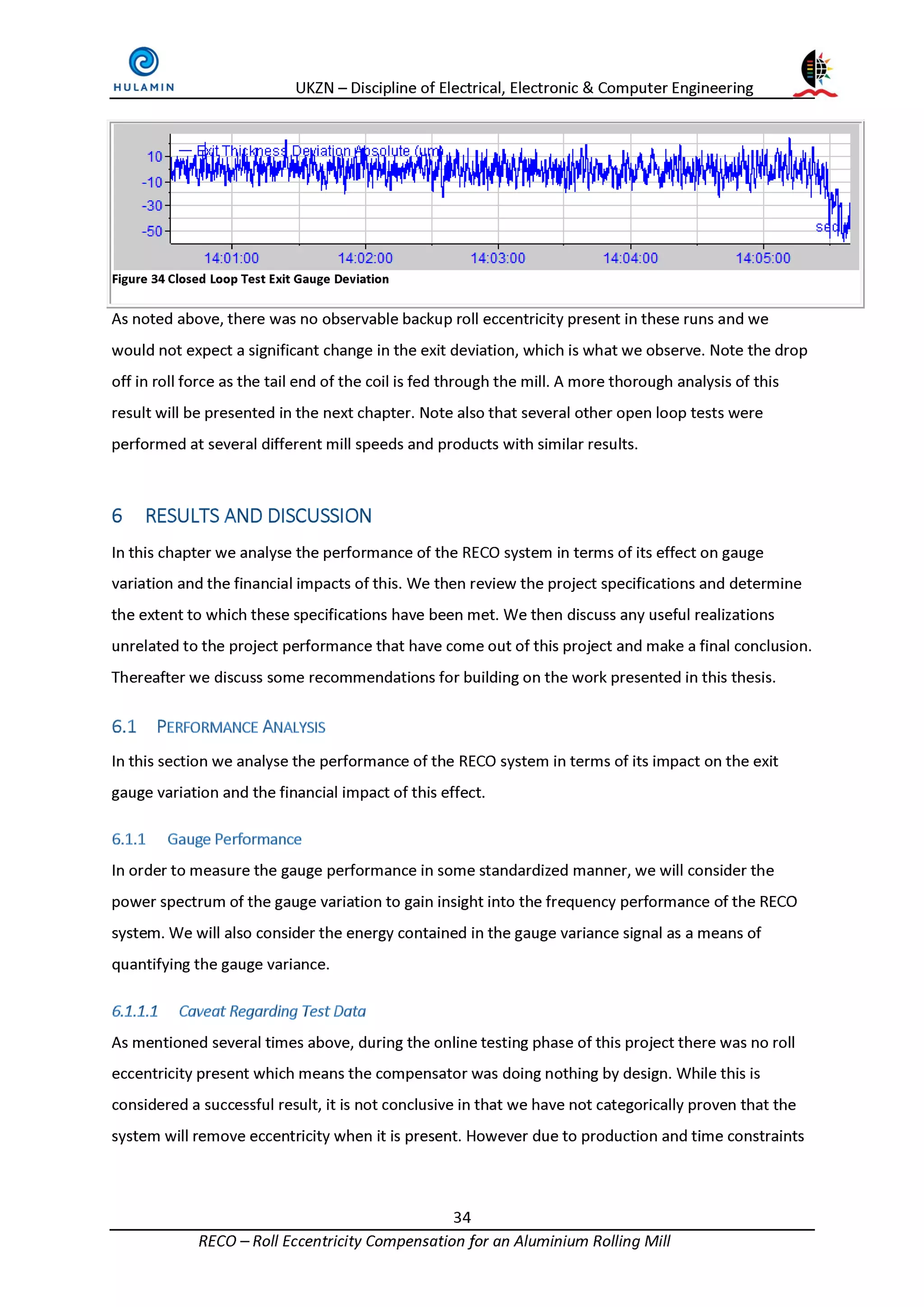 Roll eccentricity compensation system for an aluminium rolling mill | PDF
