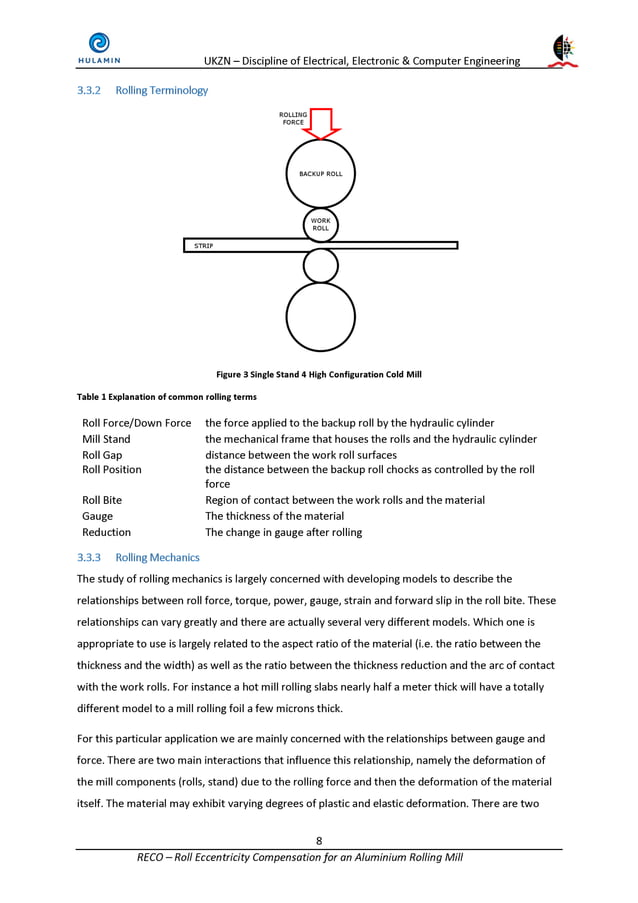 Roll eccentricity compensation system for an aluminium rolling mill | PDF