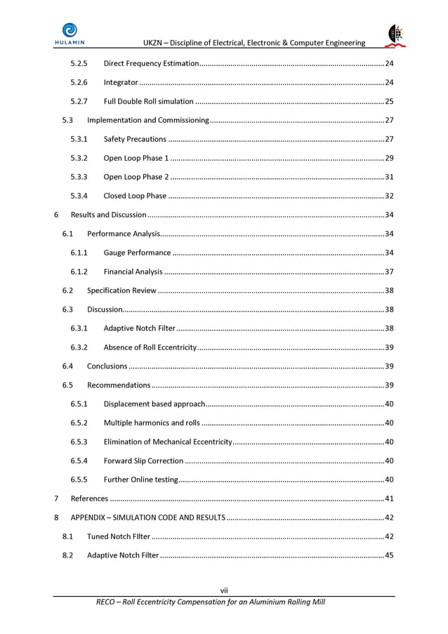 Roll Eccentricity Compensation System For An Aluminium Rolling Mill Pdf