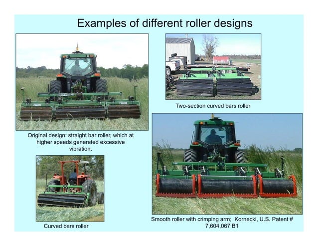 Roller crimper designs for cover crops | PPT