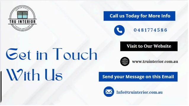 Enhance Your Space with Roller Blinds in Truganina - Tru Interior | PPT