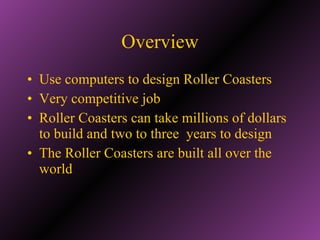 Roller Coaster Designer | PPT