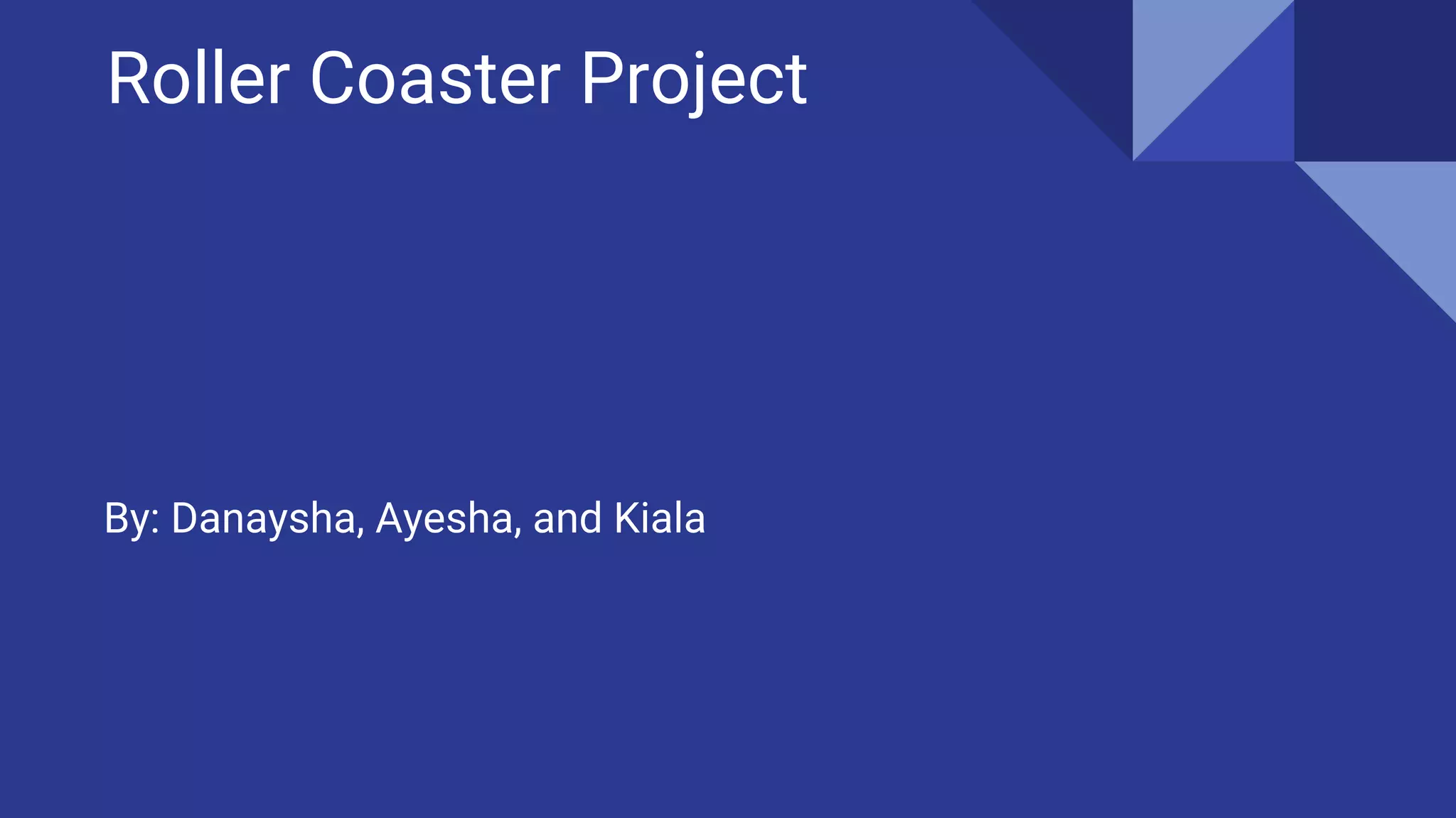 Roller coaster project | PDF
