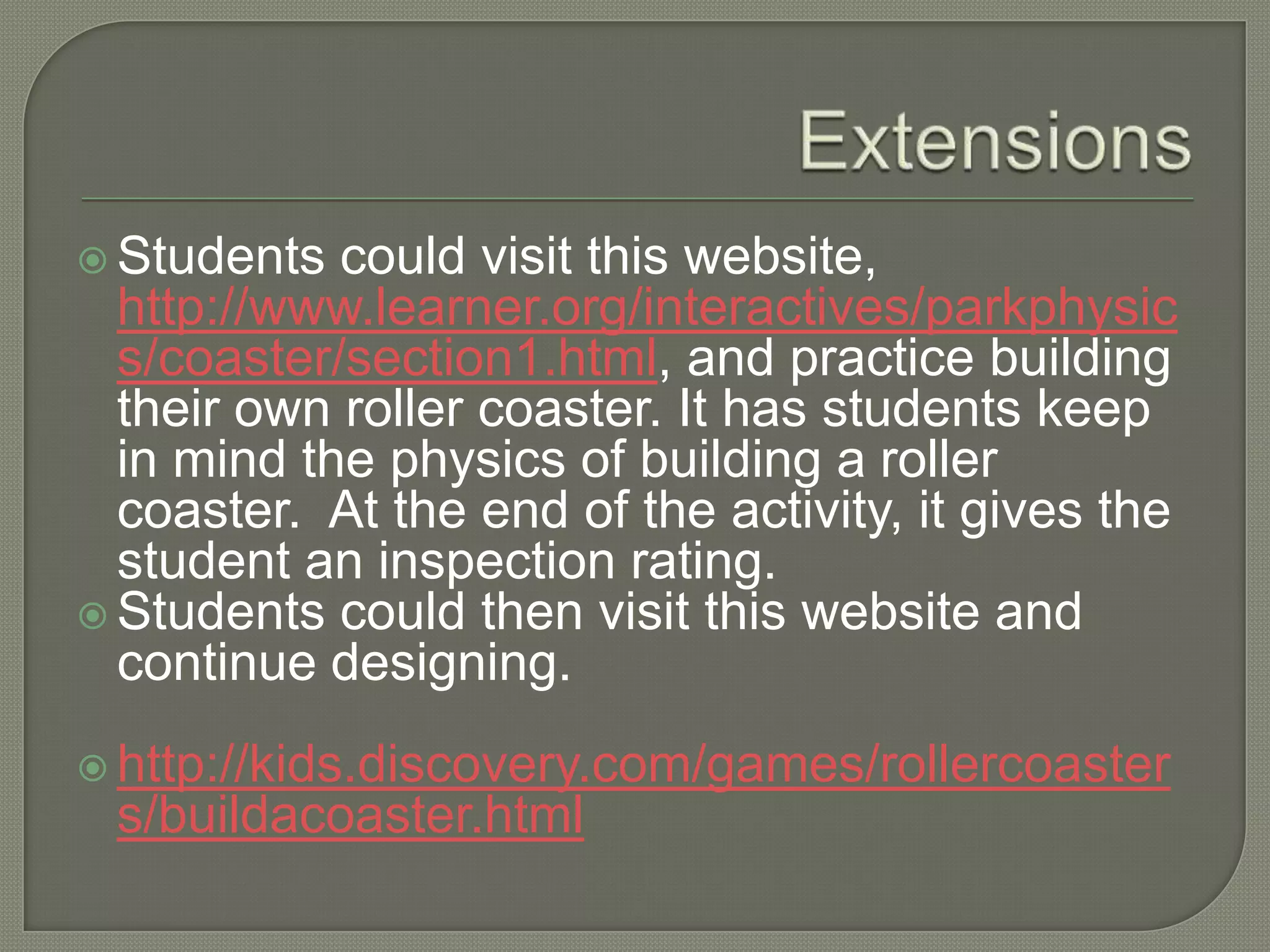 Roller Coasters | PPTX