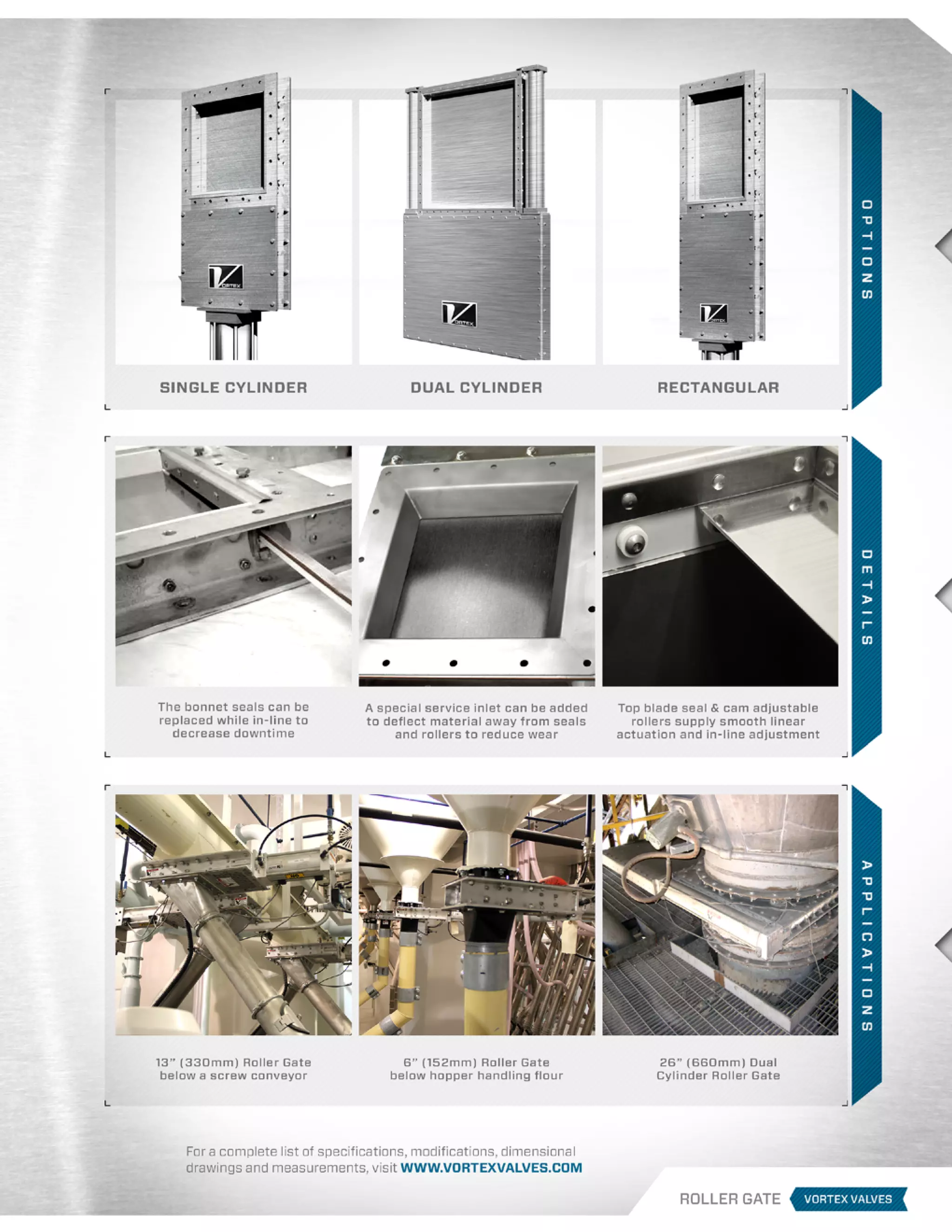 Vortex Roller Gate Slide Gate Valve | PDF