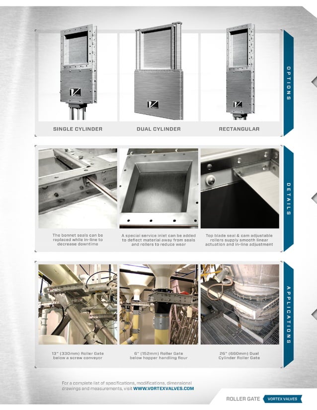 Vortex Roller Gate Slide Gate Valve | PDF