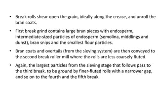 Roller milling of wheat, break rollers and reduction rollers.pptx