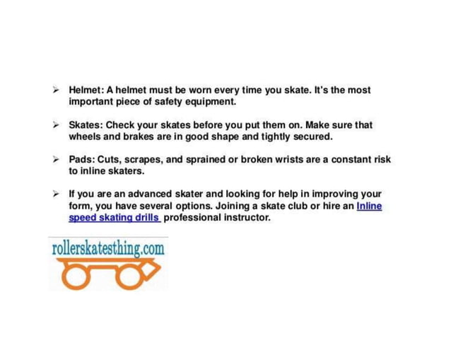 Roller skating safety tips | PPTX
