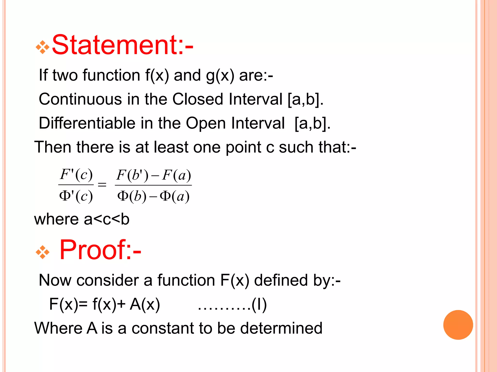 Rolles theorem | PPTX