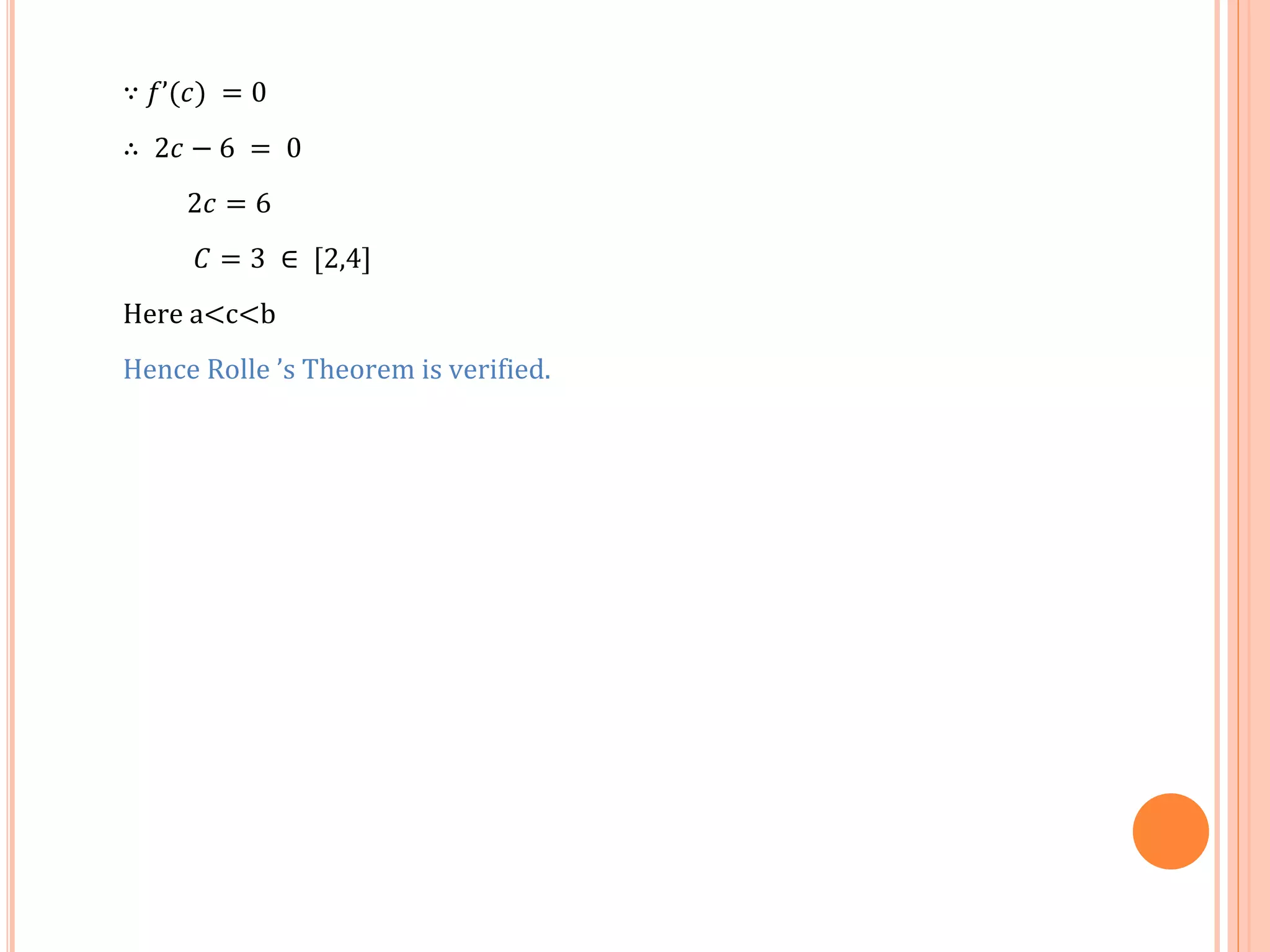 Rolles theorem | PPTX