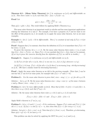 Rolle's theorem, mean value theorem | PDF | Physics | Science