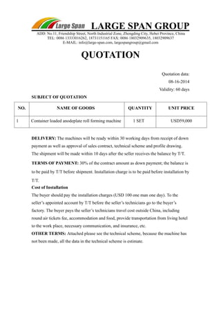 Roll forming machinery | PDF