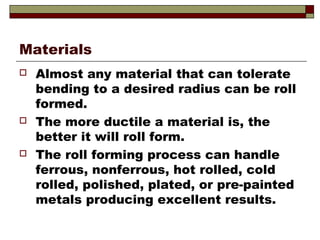 Rollforming Presentation | PPT