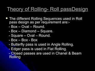 Rolling | PPT