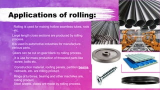 Rolling,Rolling mills,Rolling processes &Rolling Applications by ...