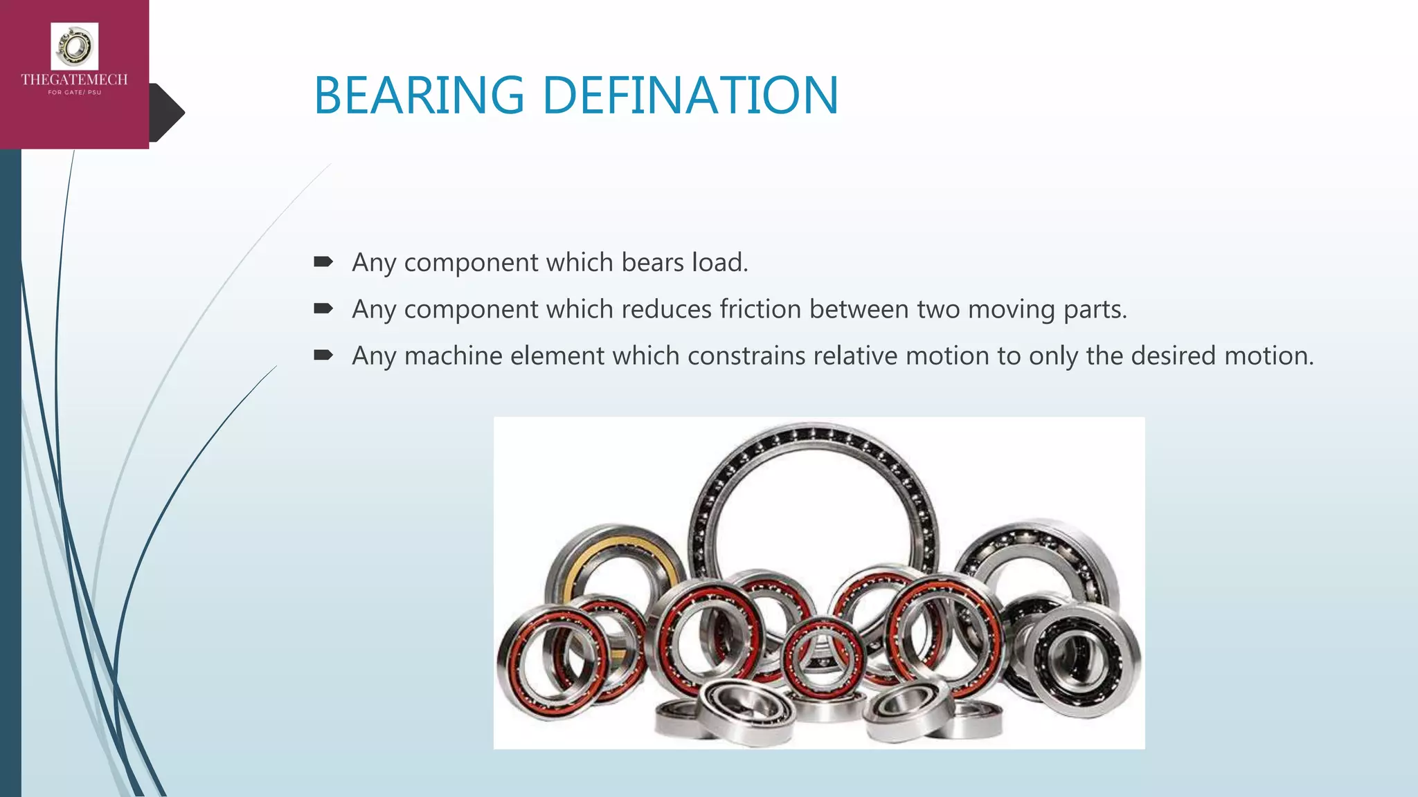 Rolling contact bearing | PPTX