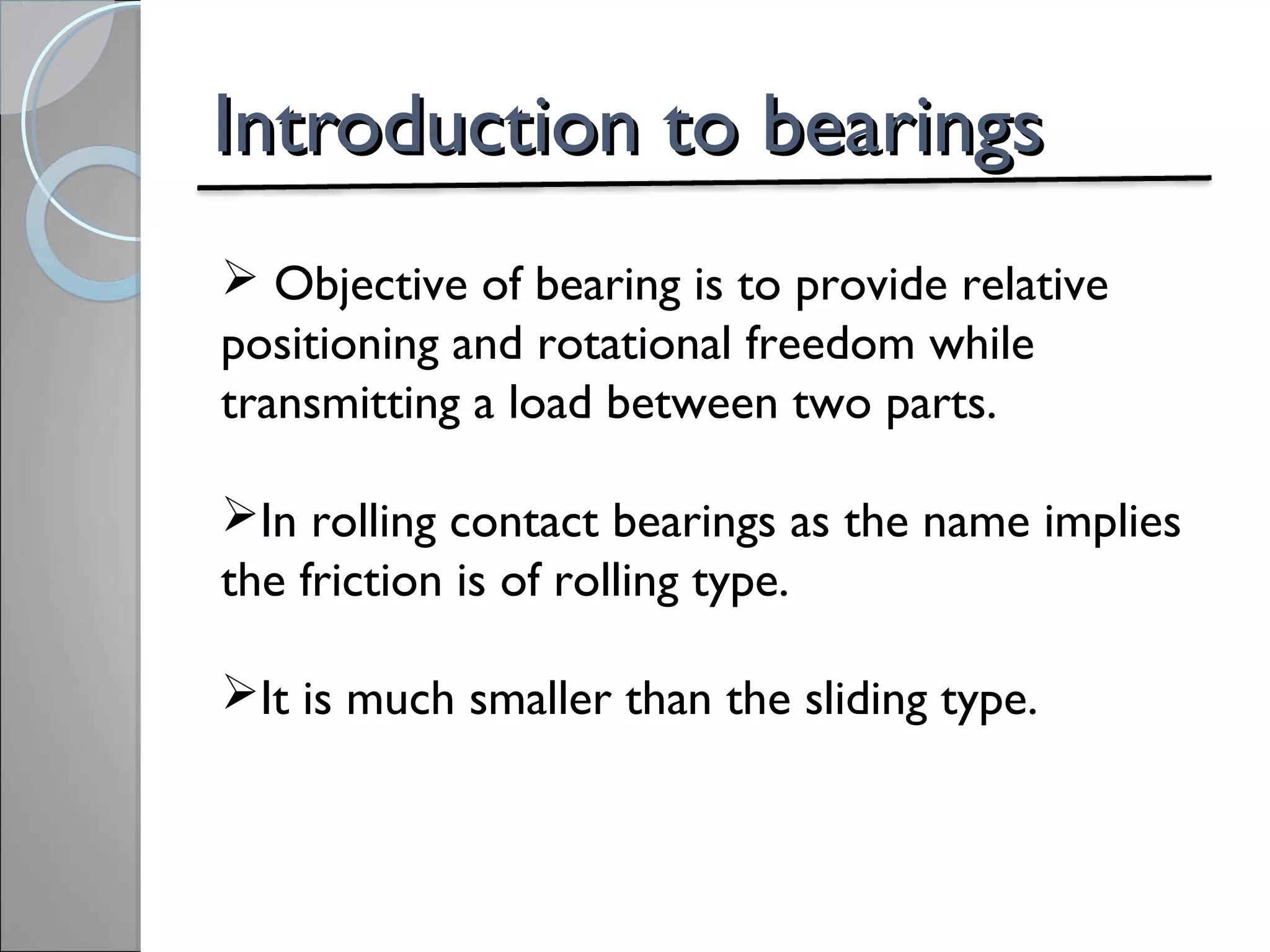 Rolling contact bearings | PPT