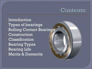 Rolling contact bearings | PPT