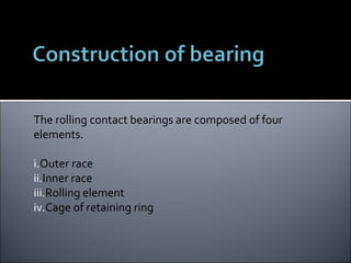 Rolling contact bearings | PPT