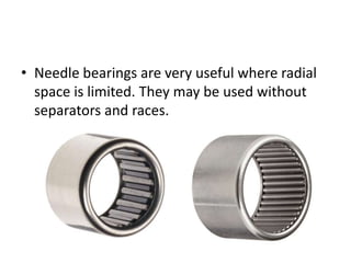 Rolling contact bearings and design procedure | PPTX