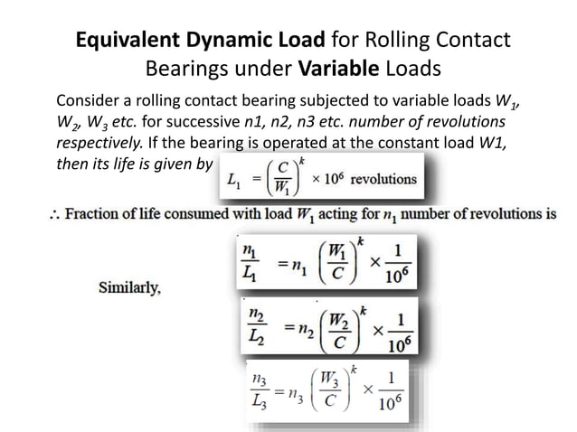 Rolling contact bearings and design procedure | PPTX | Physics | Science