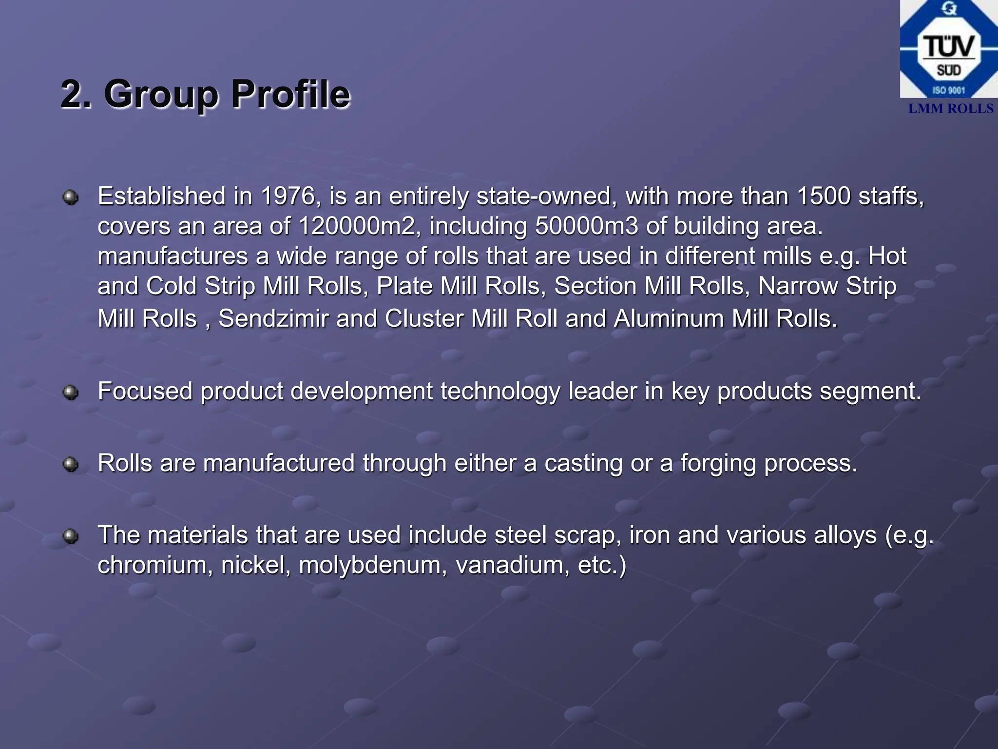 Rolling Mill Rolls Production Process.ppt