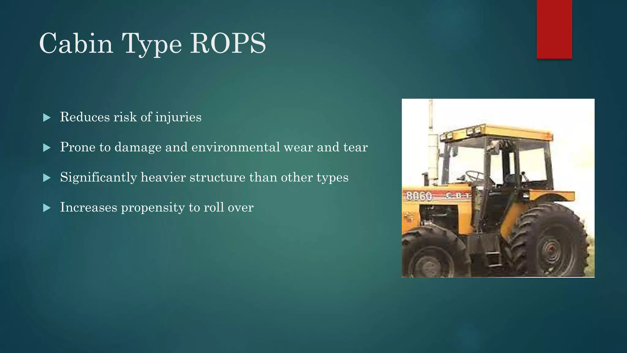 Rolling over protective structures (rops) | PPTX