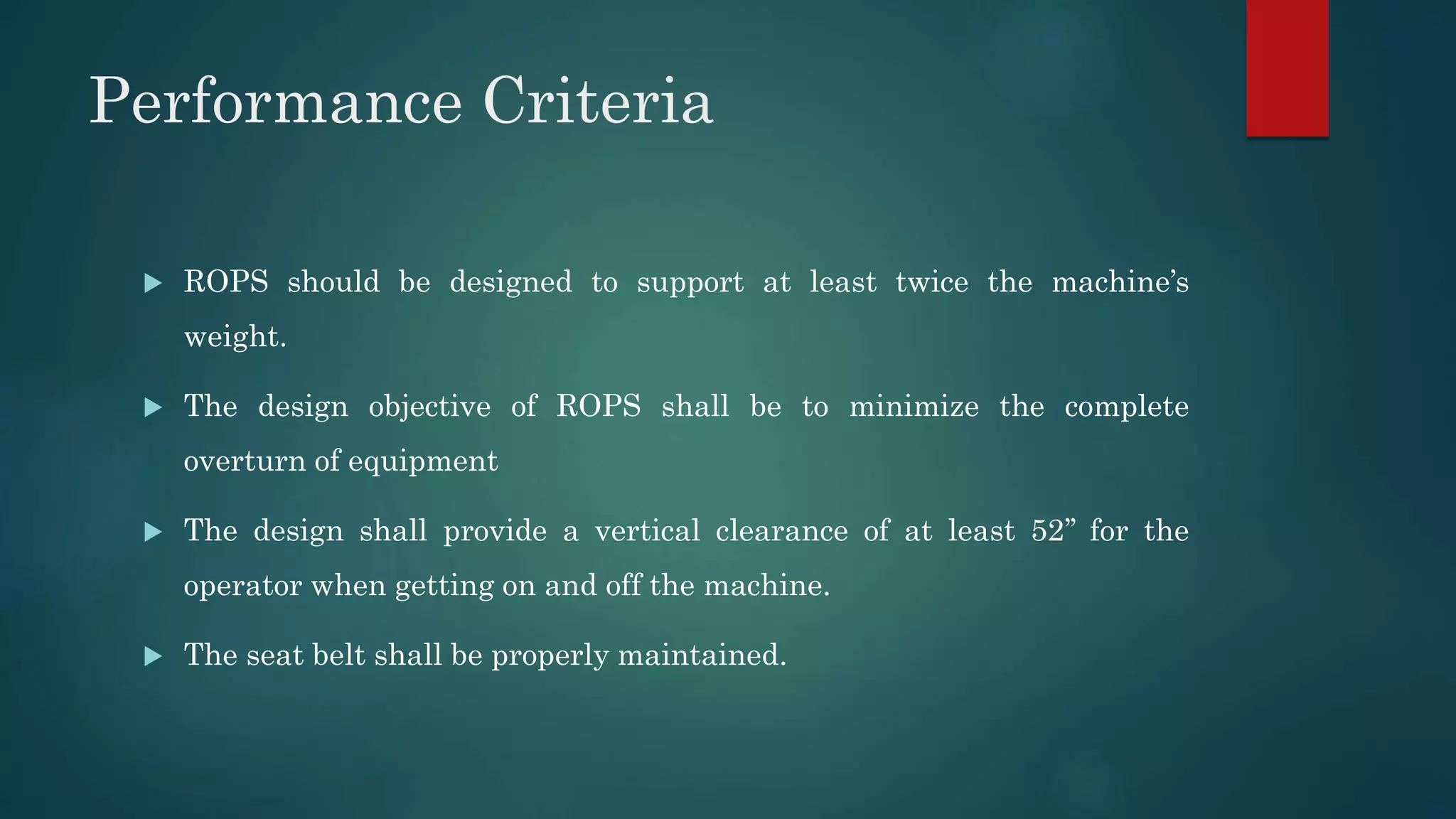 Rolling over protective structures (rops) | PPTX