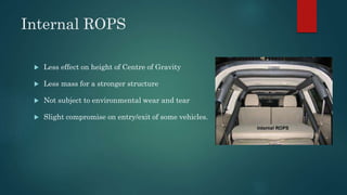Rolling over protective structures (rops) | PPTX