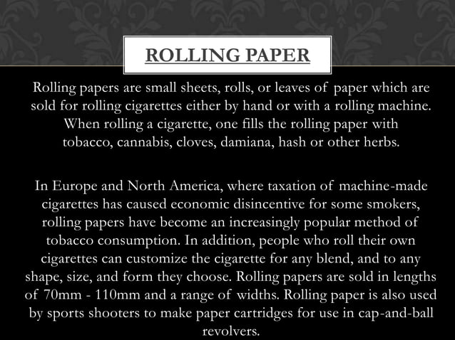Rolling papers | PPT