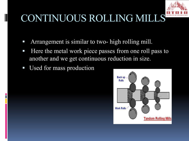 Rolling process presentation | PPTX