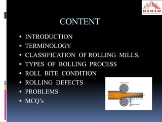 Rolling process presentation | PPTX