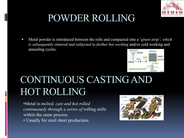 Rolling process presentation | PPTX