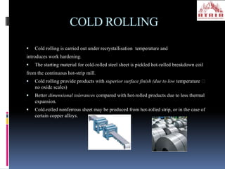 Rolling process presentation | PPTX