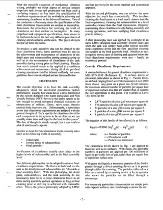 Cleanliness consideration in the design manufacturing and testing | PDF