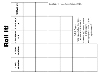 Roll it! | PDF