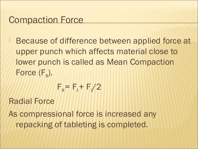 Compaction And Compression