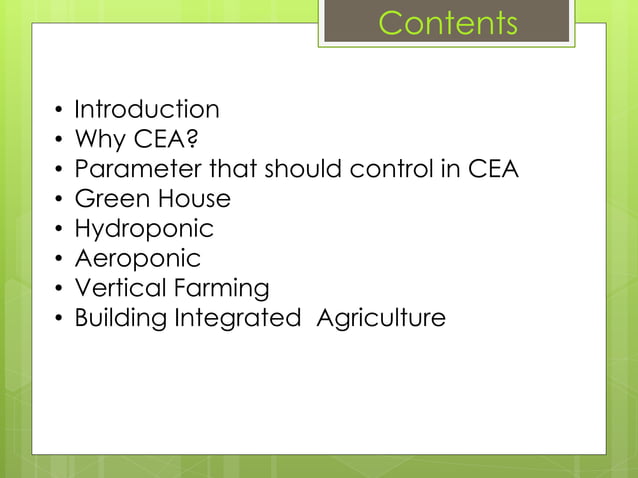 Control Environment Agriculture | PPTX
