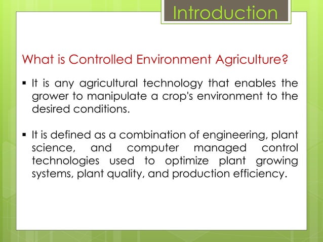 Control Environment Agriculture | PPTX
